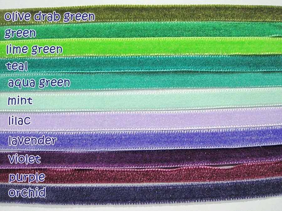 5 Yards 3/8 Lilac Velvet Ribbon Violet Velvet Ribbon | Etsy
