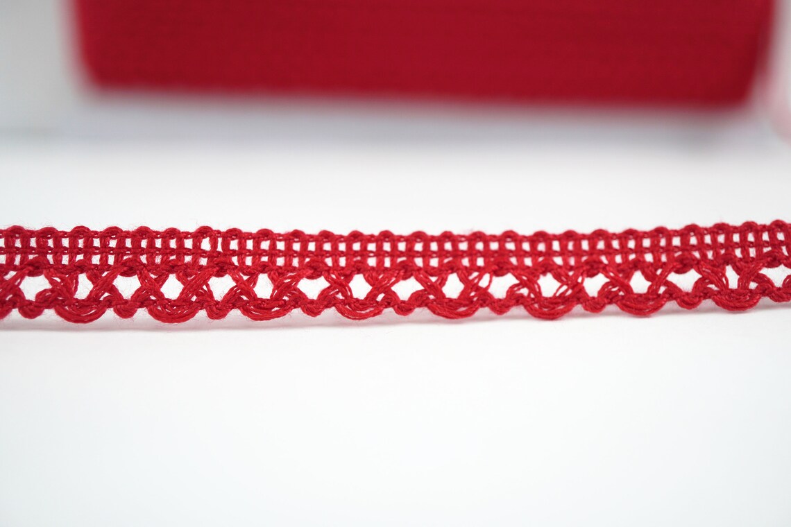 5 Yards Red Lace Trim Lace Trim Lace Trim Ribbon Wholesale - Etsy