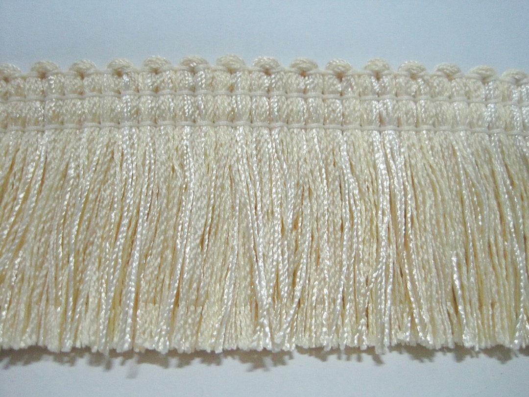 5 Yards Cream-vanilla Brush Fringe Trim, Tassel Trim, Fringe, Tassel ...