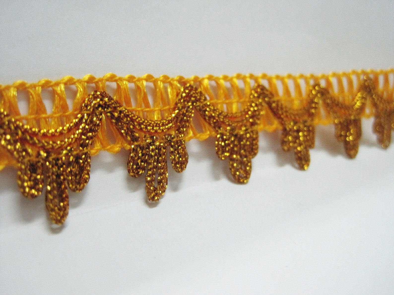 5 Yards 1 Lace Trim Orange-gold Lace Trim Wide Lace | Etsy