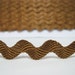 5 Yards Golden Brown Metallic Rick Rack Trim, Brown Trim, Ric Rac Trim ...