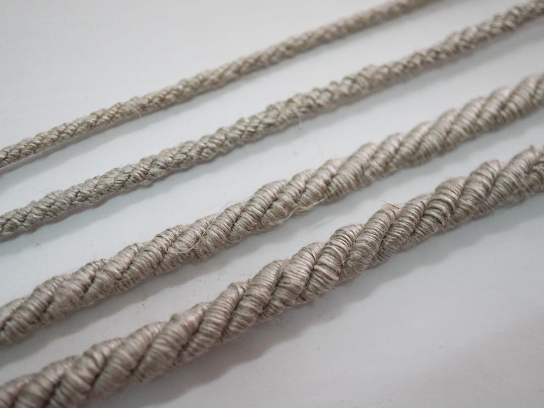 Natural Linen Twisted Cord, Linen Braid - Etsy