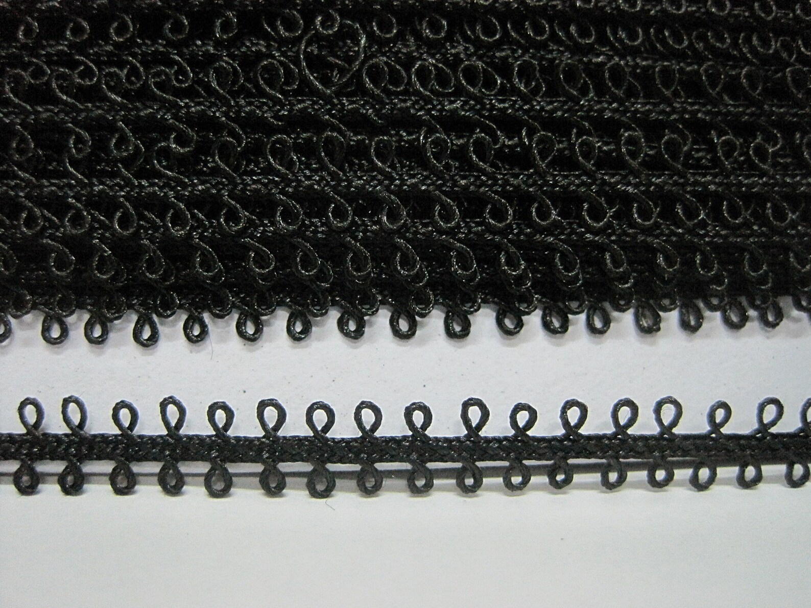 5 yards Black Picot Trim picot edge trim picot edge ribbon | Etsy