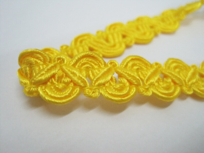 5 Yards Bright Yellow Braid Braided Trim Loop Trim Braided - Etsy