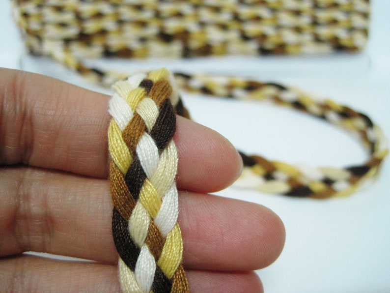 5 Yards Braided Trim Multicolored trim Flat Braided Cord | Etsy