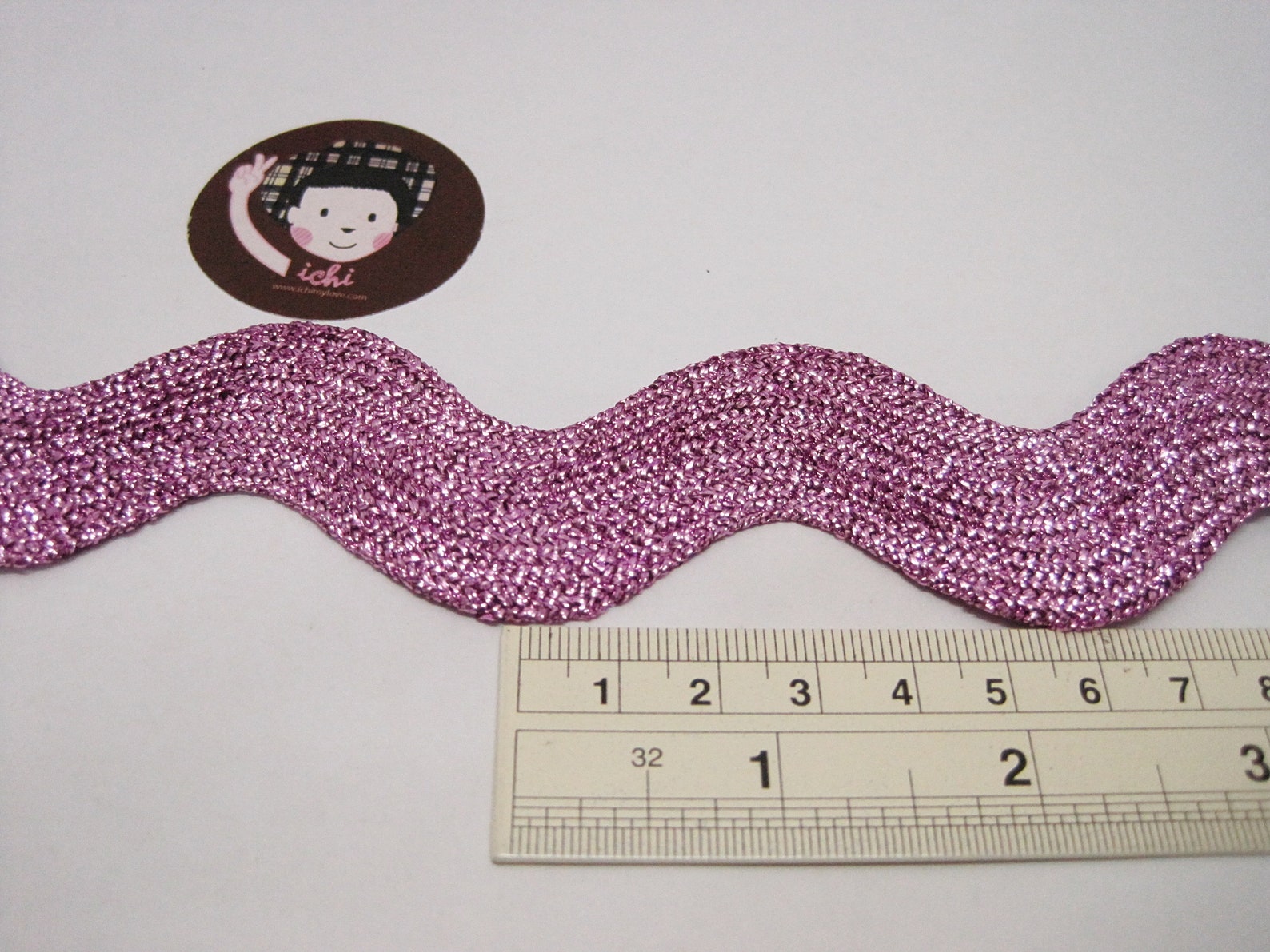 5 Yards Pink Jumbo Metallic Rick Rack Trim Metallic Rick | Etsy