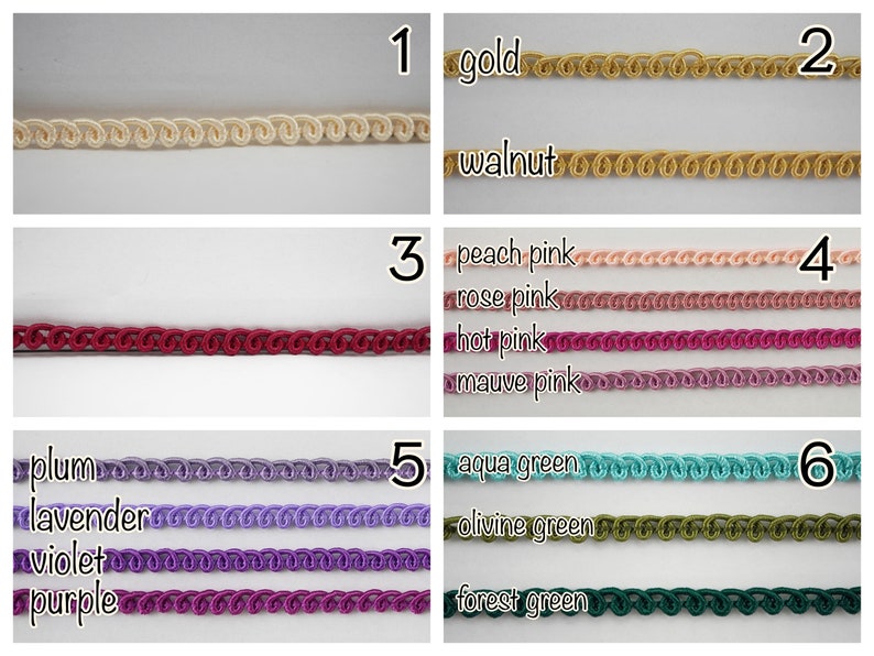 5 Yards 3/16 Ruby Picot Braid Picot Edge Single Picot - Etsy