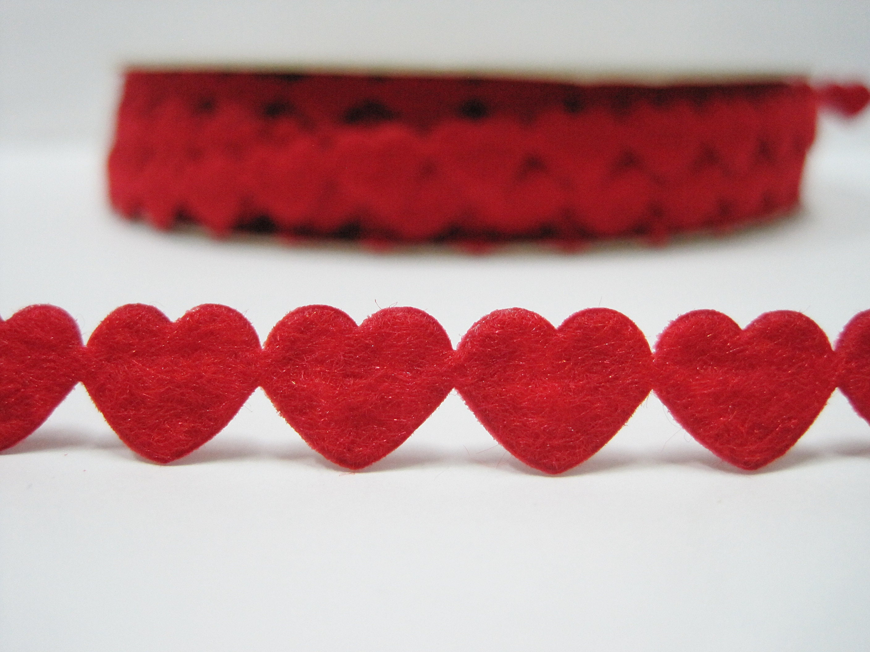5 Yards Felt Heart Trim Pink Heart Trim Felt Trim Sewing - Etsy UK
