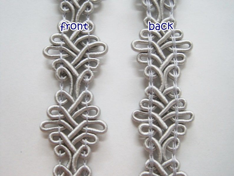 5 Yards 3/4 Silver Braid Trim Silver Gimp Braid | Etsy