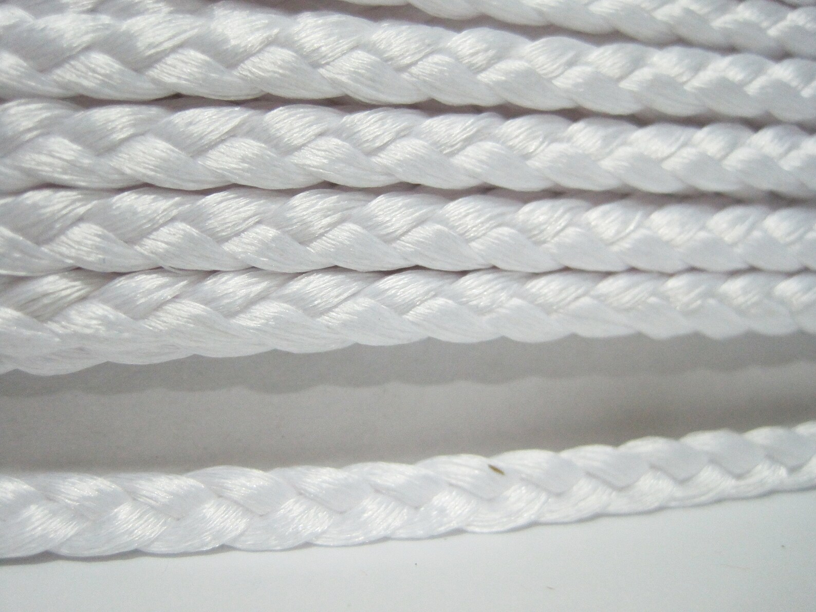 5 Yards 1/4 Braided Cord, Flat Braided Cord, Flat Cord, Braided ...