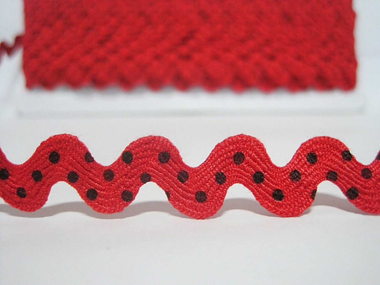 5 Yards Red Polka Dot Rick Rack Trim Ric Rac Rick Rack - Etsy