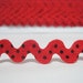 5 Yards Red Polka Dot Rick Rack Trim, Ric Rac, Rick Rack, Wholesale ...