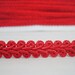 5 Yards 1/2" Red Gimp Braided Trim, Gimp Braid, Braided Cord, Braided ...