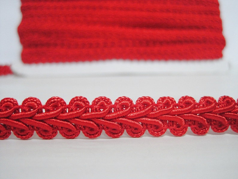 5 Yards 1/2 Red Gimp Braided Trim Gimp Braid Braided - Etsy