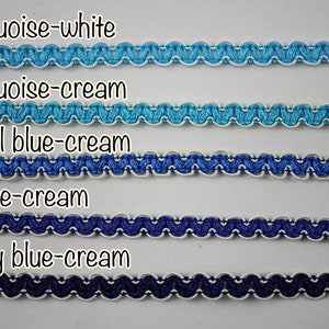 5 Yards Blue Rick Rack, Rick Rack Trim, Zig Zag Trim, Zig Zag, Ric Rac ...