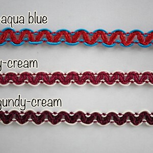 5 Yards Red Rick Rack, Rick Rack Trim, Zig Zag Trim, Zig Zag, Ric Rac ...