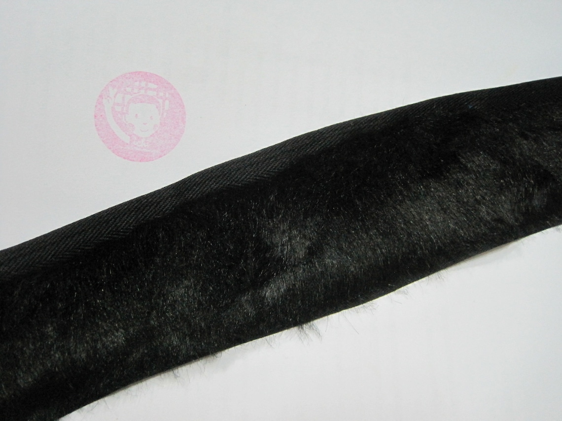 1 Yd 2 Black Fur Trim Fur Trim Faux Fur Trim Blue - Etsy