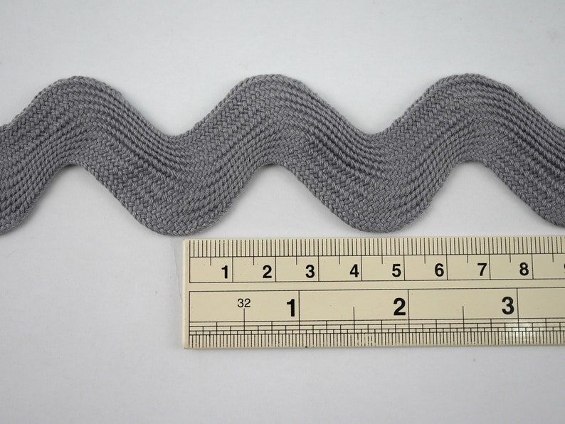 5 Yards Gray Jumbo Rick Rack Trim Gray Rick Rack Rick Rack - Etsy