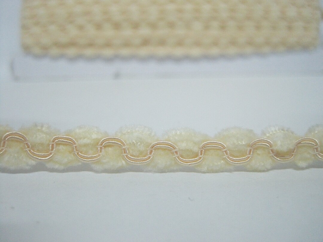 5 Yards 1/4" Vanilla Chenille Braided Rick Rack Trim - Etsy
