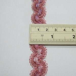 5 Yards 5/8" Rose Pink Chenille Rick Rack Trim, Rose Pink Rick Rack ...