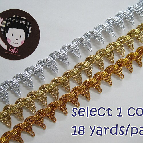 5 Yards 5/8 Light Gold Metallic Braided Trim Gimp - Etsy