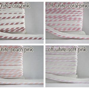 5 Yards Pink Lip Cord Piping, Edge Piping, Decorative Edging, Lip Cord ...