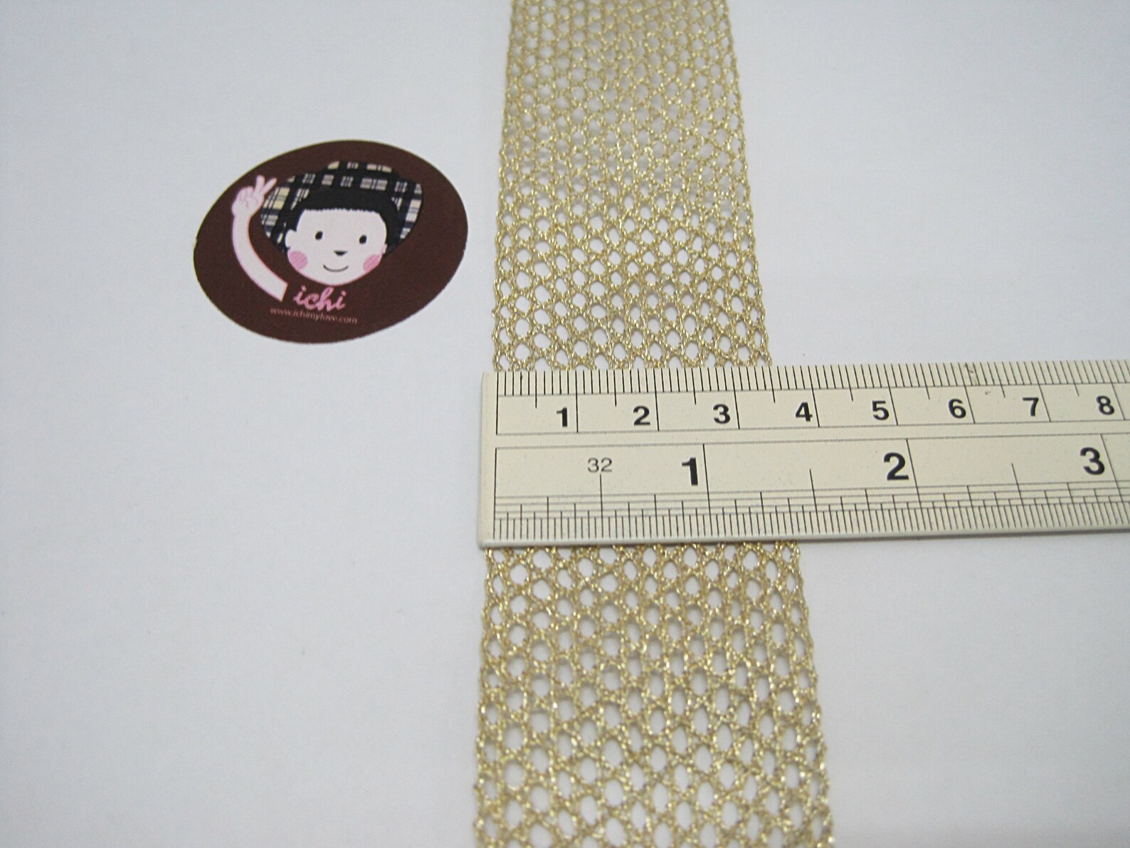 5 Yards 1-3/8 Gold Metallic Net Ribbon Wide Glitter | Etsy