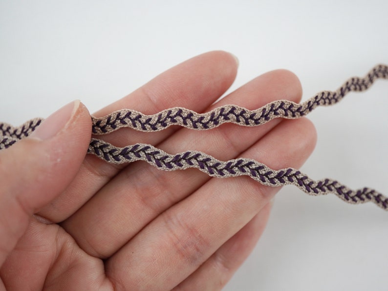 5 Yards Purple Embroidered Rick Rack Tiny Rick Rack Mini - Etsy