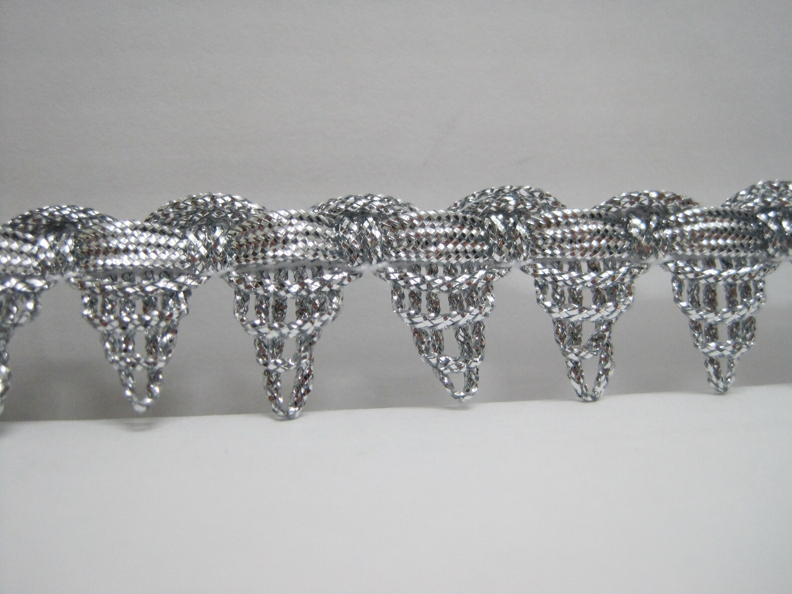 5 Yards 5/8 Silver Metallic Braided Trim Gimp Braid | Etsy