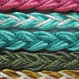 5 Yards 6 Mm Dark Brown Shiny Flat Braided Cord, Braided Cord, Flat ...