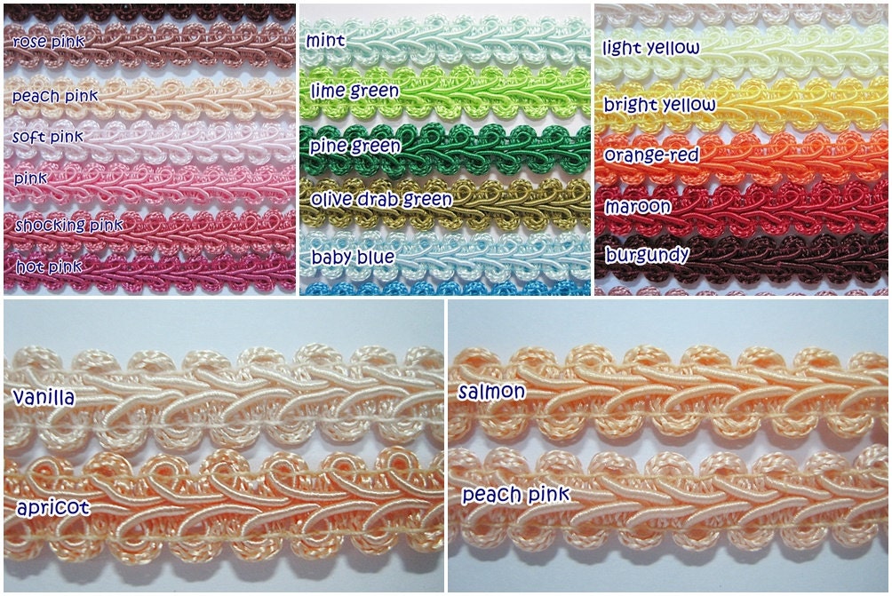 1 Pack 18 Yards Gimp Braided Trim 3/8wide Gimp - Etsy