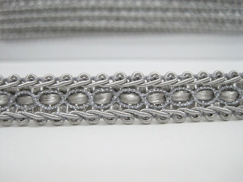 5 Yards 1/2 Silver Gimp Braid Trim Silver Braided Trim - Etsy