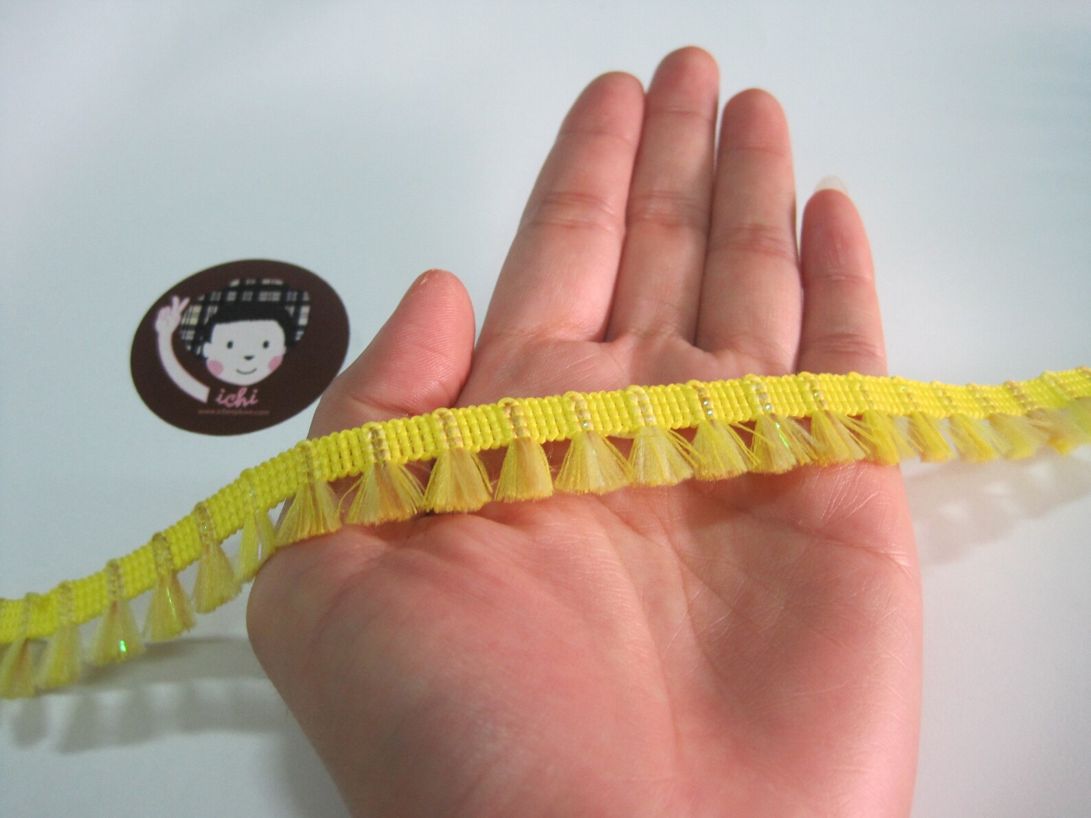 5 Yards Yellow Sparkly Mini Tassel Trim Tassel Trim | Etsy