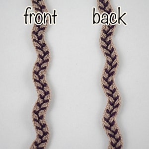 5 Yards Purple Embroidered Rick Rack, Tiny Rick Rack, Vine Stitch Rick ...