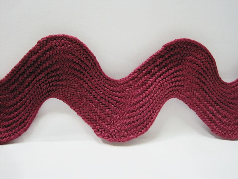 5 Yards Red Jumbo Rick Rack Trim, Red Rick Rack, Jumbo Ric Rac, Rick ...