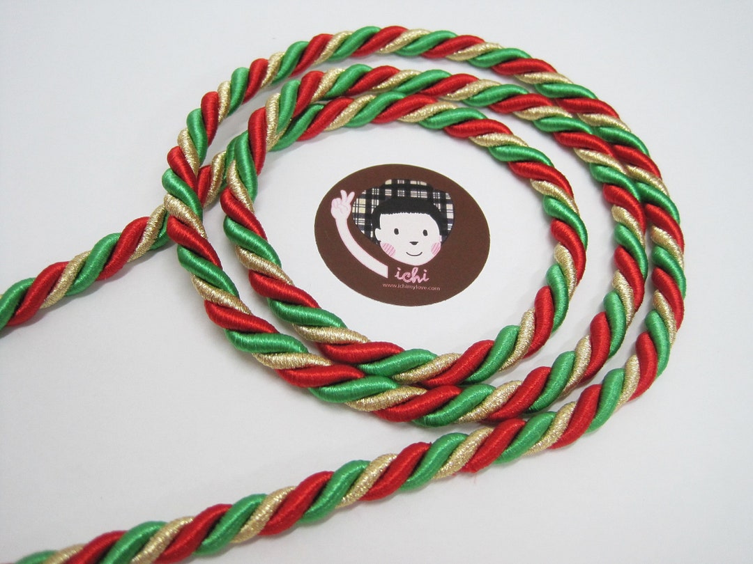 5 Yd 7 Mm. Christmas Cord, Christmas Trim, Christmas Decor, Gold ...