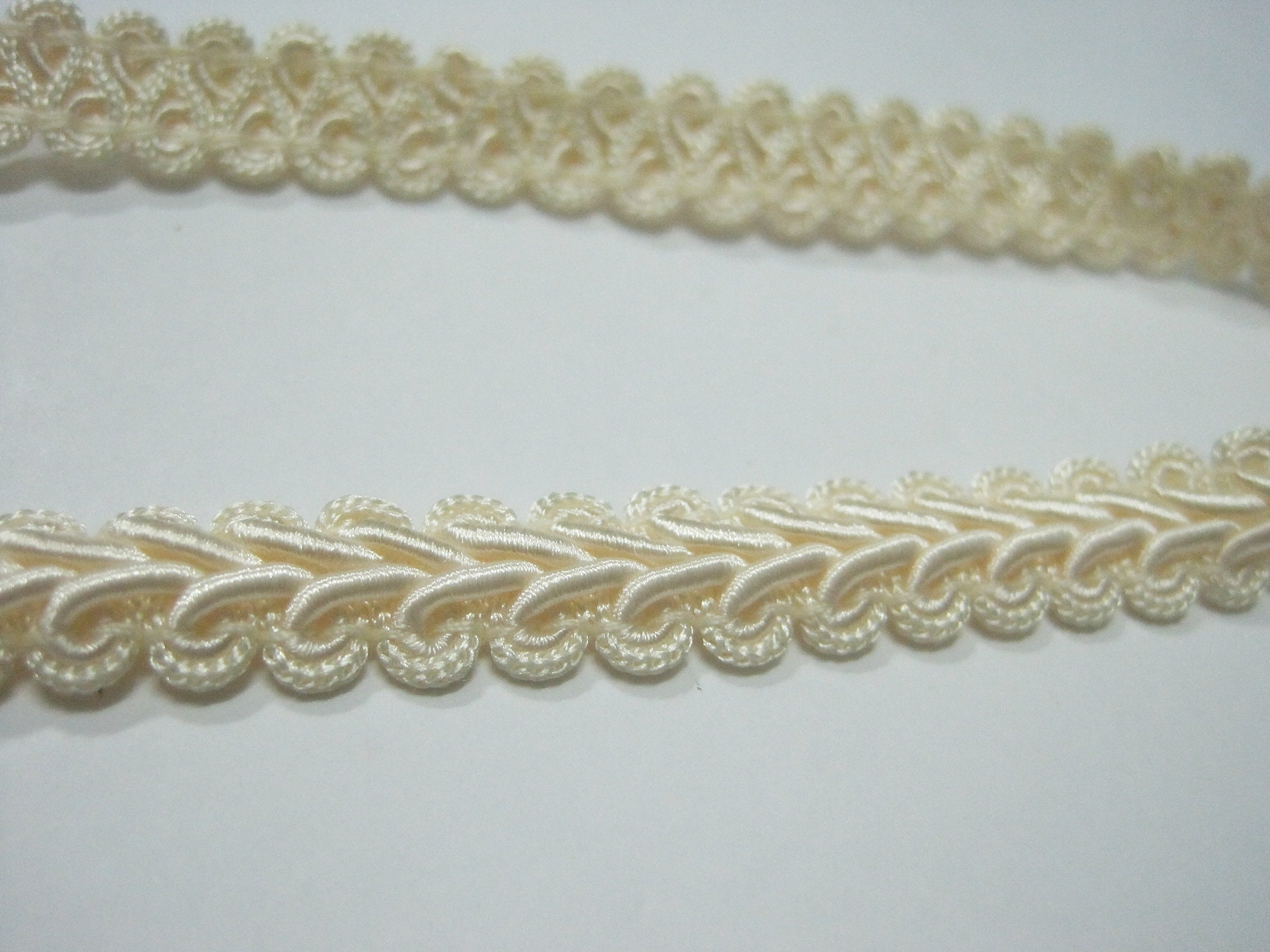 5 Yards 1/2 Cream Gimp Braided Trim Gimp Braid Braided | Etsy