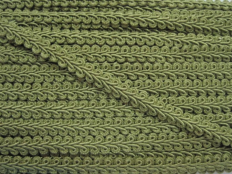 5 Yards 1/2 Olive Drab Green Gimp Braided Trim Gimp | Etsy