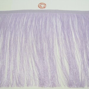 1 Yard 4" to 10" Lilac Chainette Fringe, Purple Trim, Fringe Tassel ...