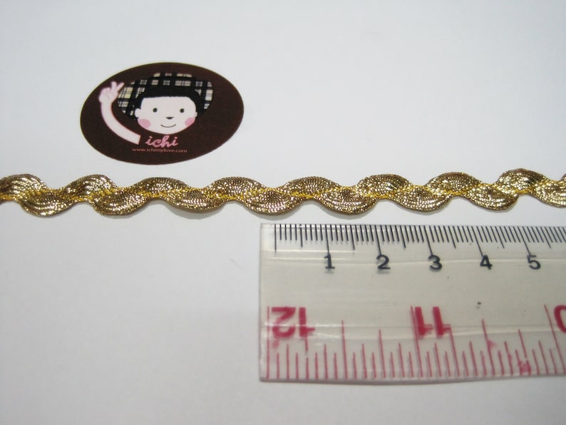 5 Yd 1/2 Light Gold Metallic Rick Rack Trim Gold Trim - Etsy