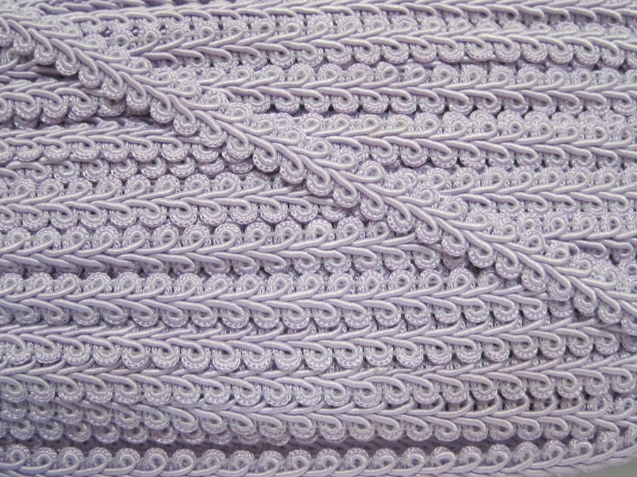 5 Yards 1/2" Lilac Gimp Braided Trim, Gimp Braid, Braided Cord, Braided ...