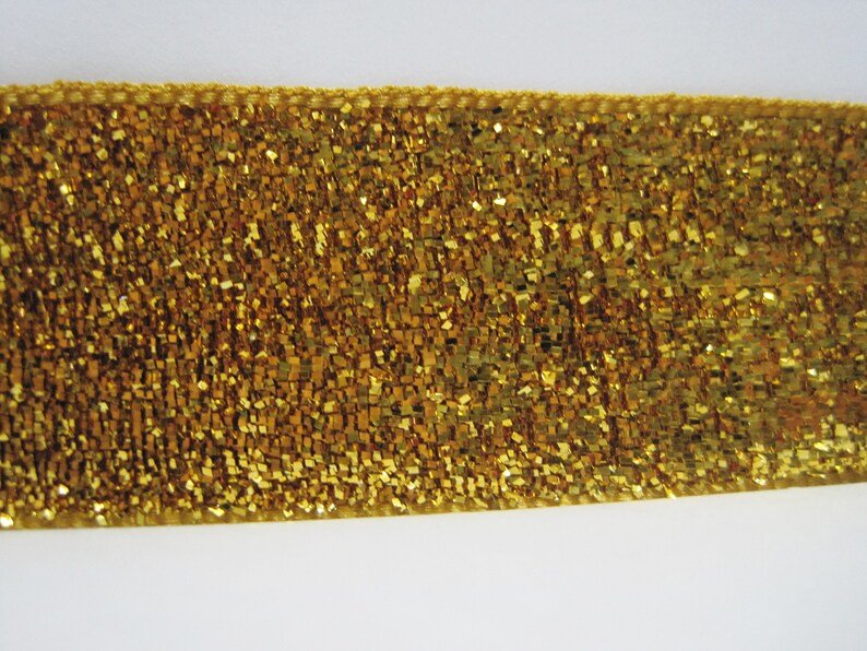 5 Yards 1 Dark Gold Glitter Ribbon Wide Glitter Ribbon - Etsy