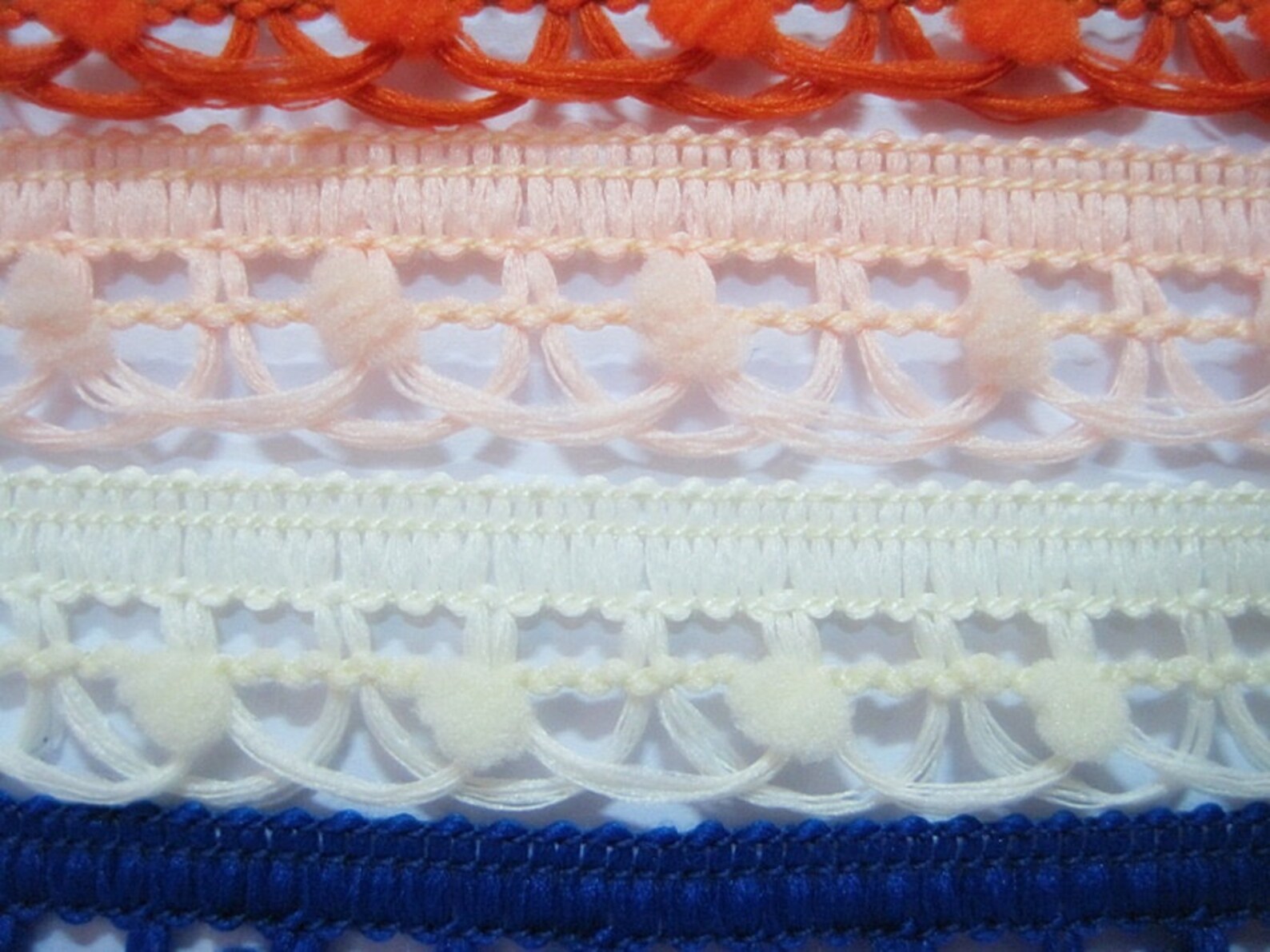 5 Yards Peach Pink Looped Braid Loop Trim Pom Pom Lace Lace | Etsy
