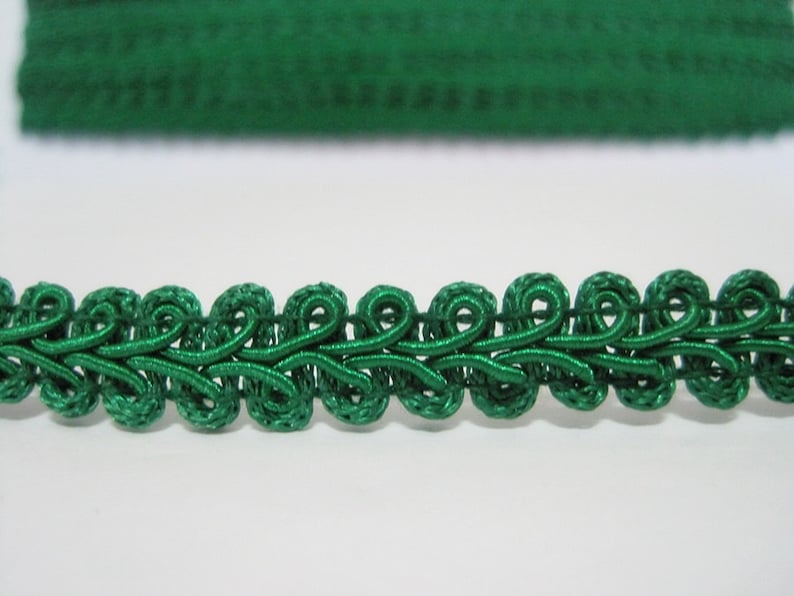 5 Yards 3/8 Pine Green Gimp Braided Trim Gimp Braid | Etsy