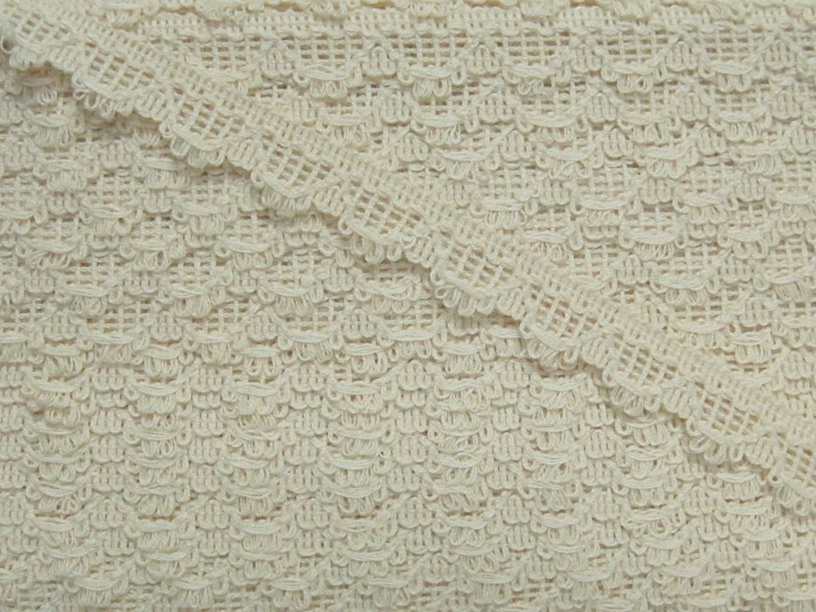 5 Yards 100% Cotton Lace Trim Cotton Trims Unbleached Cotton | Etsy