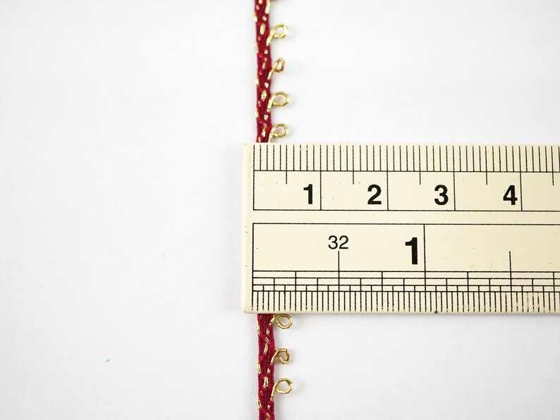 5 Yards 3/16" Light Gold Metallic Picot, Christmas Picot, Picot Edge ...