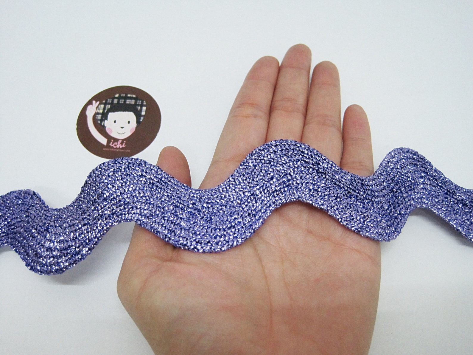 5 Yards Violet Jumbo Metallic Rick Rack Trim Metallic rick | Etsy