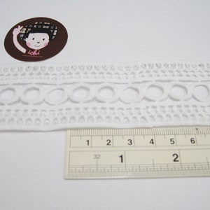 5 Yards White Round Loop Lace, White Lace Trim, Cotton Trim, Loop Trim ...