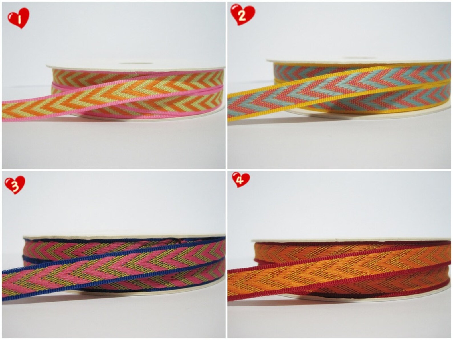 5 Yards Chevron Ribbon SELECT COLOR Colorful Chevron Ribbon - Etsy