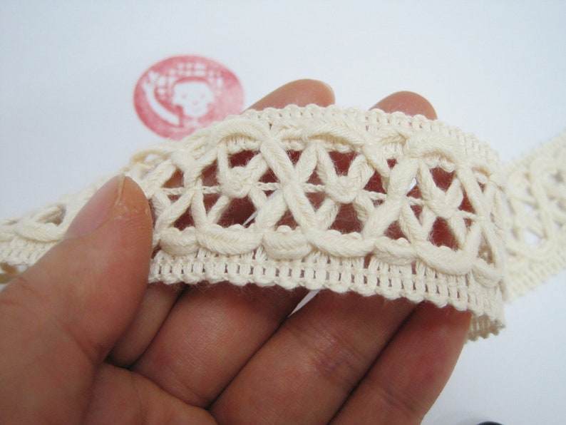 5 yards 100% cotton Cream Cotton Braided Trim Cotton Trims | Etsy